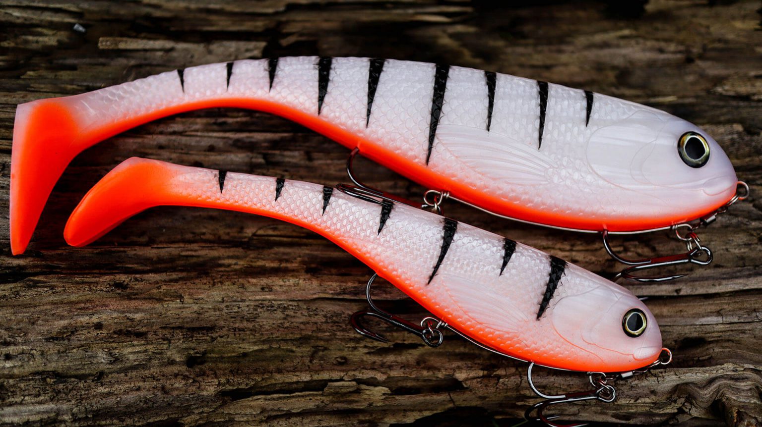 Soft Plastic Shad - Pearl White Perch - Mel Handmade Lures