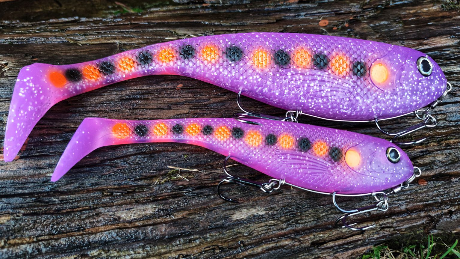 Soft Plastic Shad - The Purple One - Mel Handmade Lures