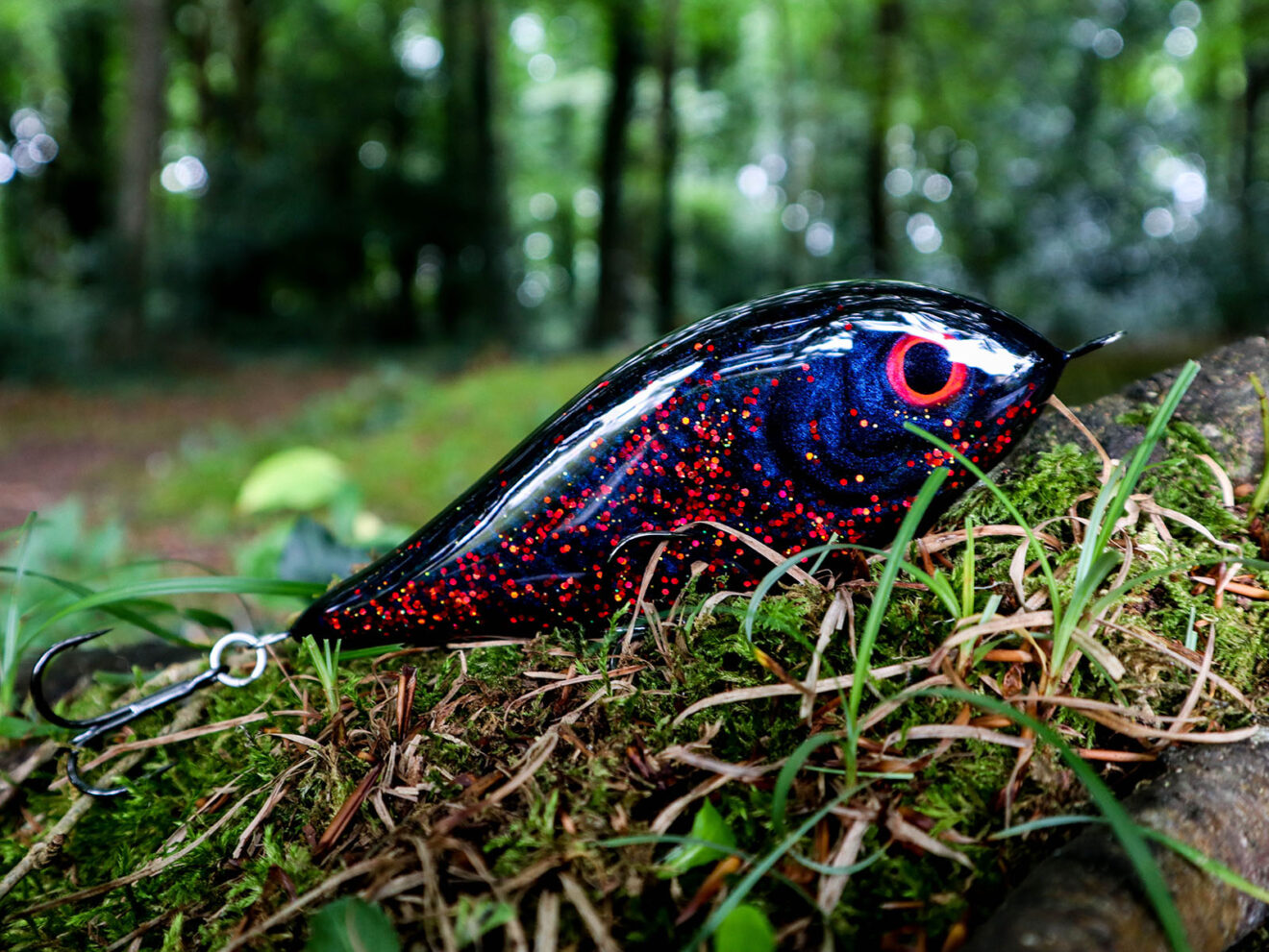 Monster Piranha (22cm) - Black Mamba - Mel Handmade Lures